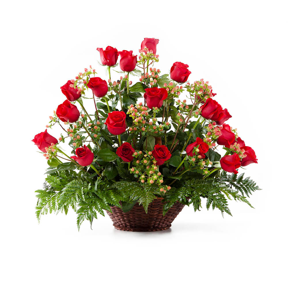 Canasta 24 Rosas Rojas - Floria Express